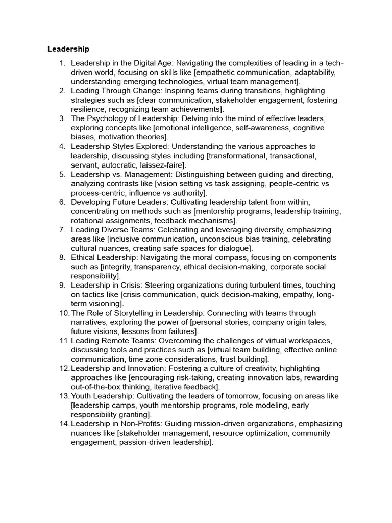 90 Leadership General Prompt Templates | PDF | Leadership | Mentorship