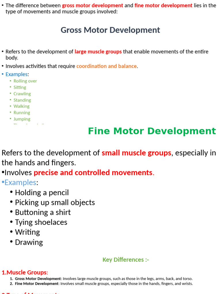 Motor Development | PDF
