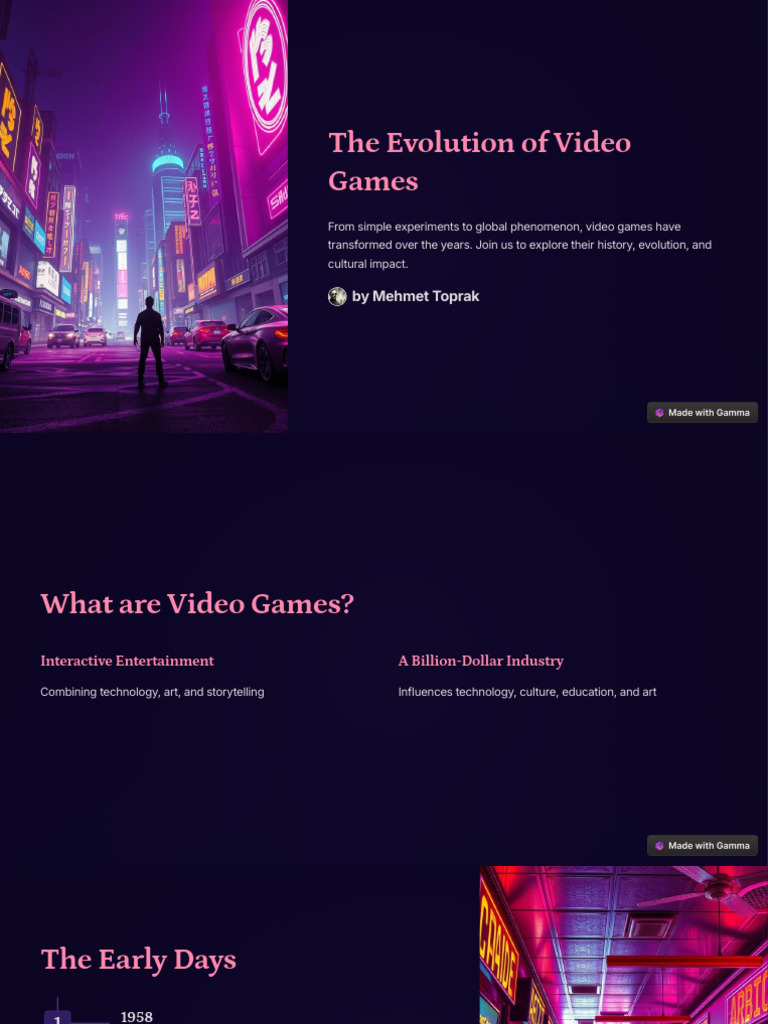 The Evolution of Video Games | PDF