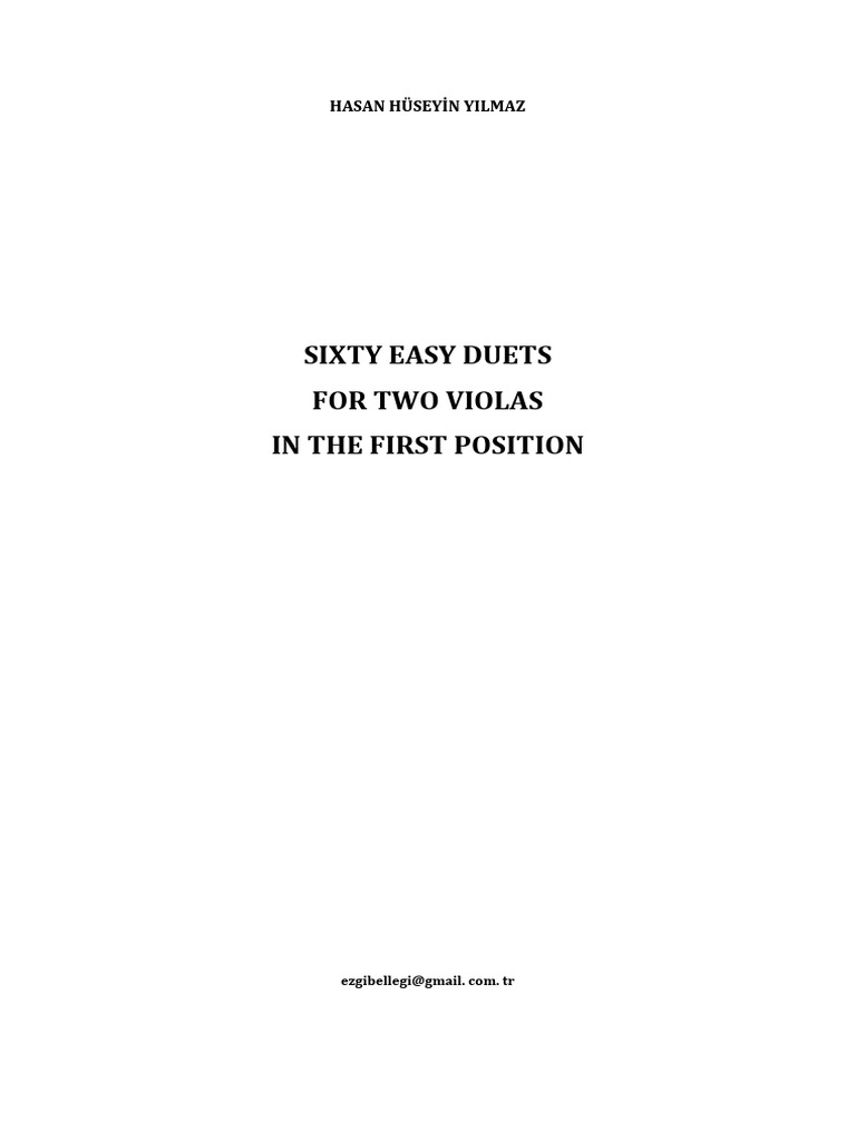 SIXTY_EASY_DU-ETS_FOR_TWO_VIOLAS_IN_THE_FIRST_POSITION | PDF