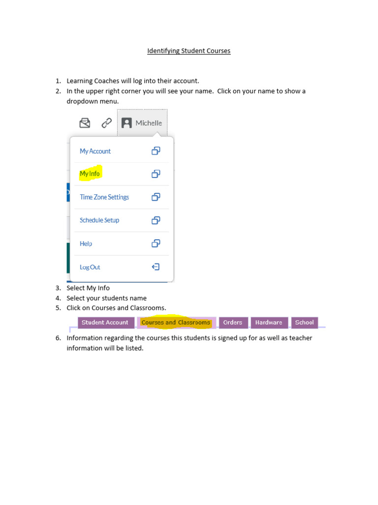 How to Identify Student Courses | PDF