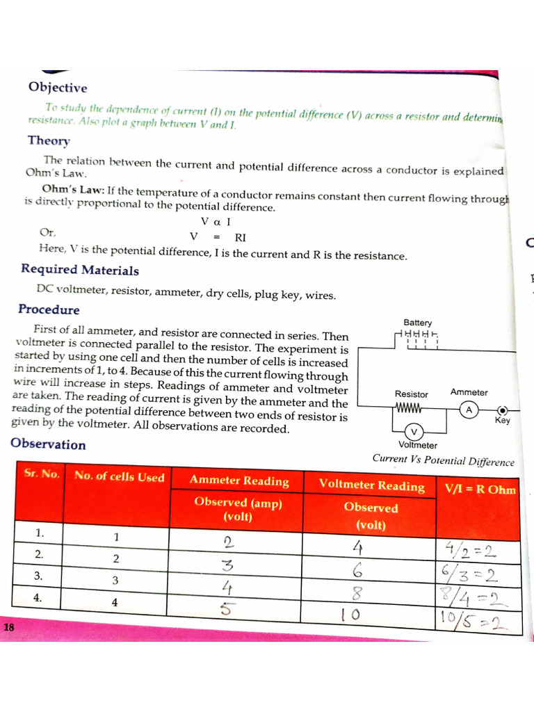 Class 10 Physics Practicals | PDF