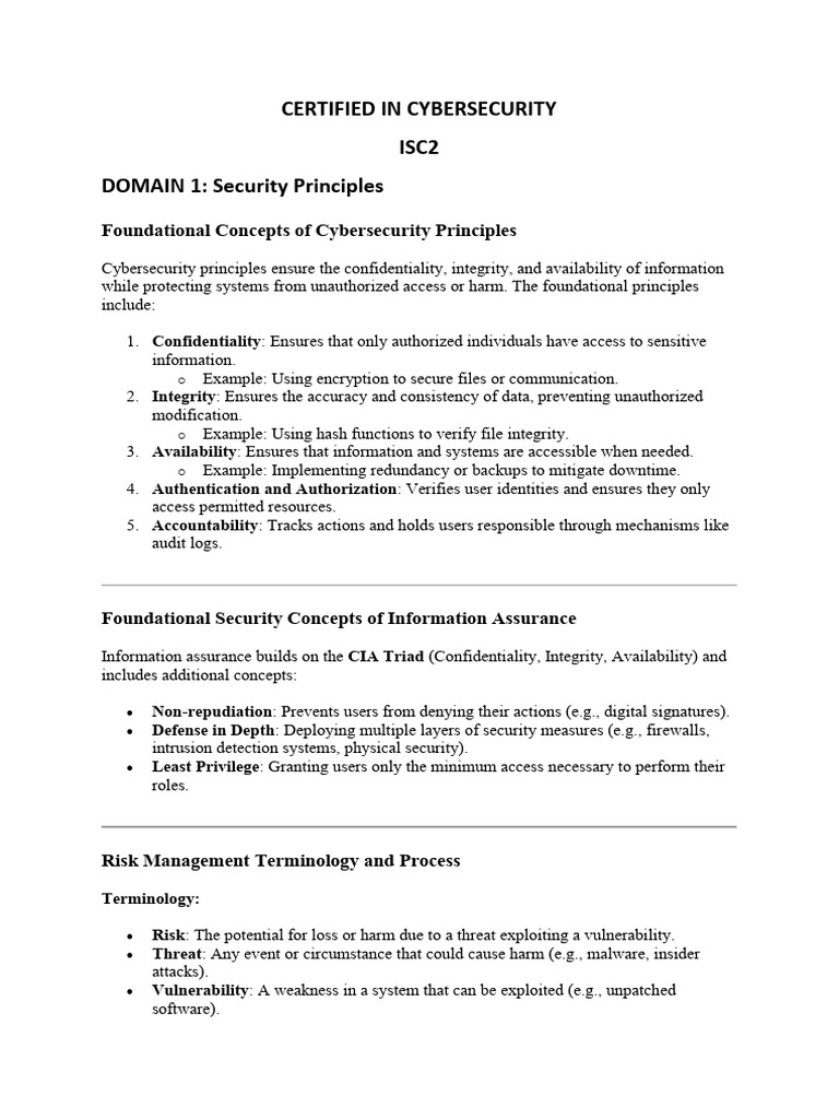 Certifiedincybersecurity Isc2 | PDF | Disaster Recovery | Information ...
