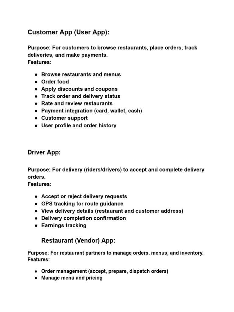 Food Delivery App | PDF