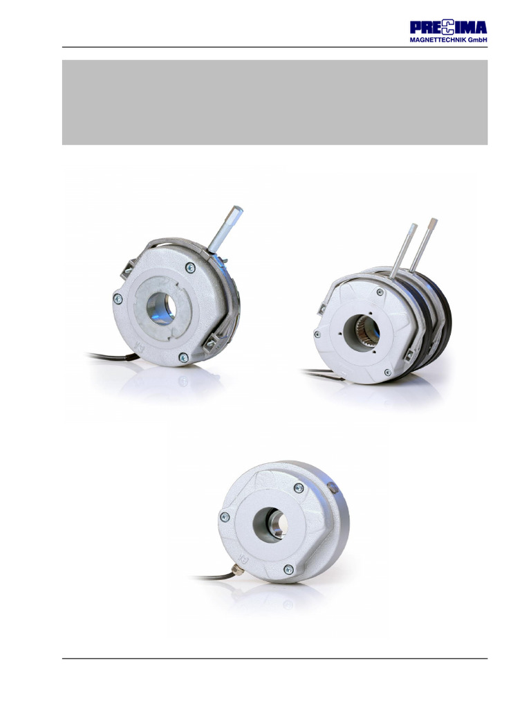 Operating Instructions for PRECIMA Brakes | PDF | Friction | Brake