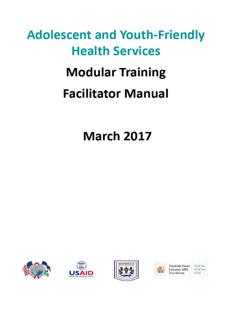 Adolescent Health Services Training Manual | PDF | Adolescence ...