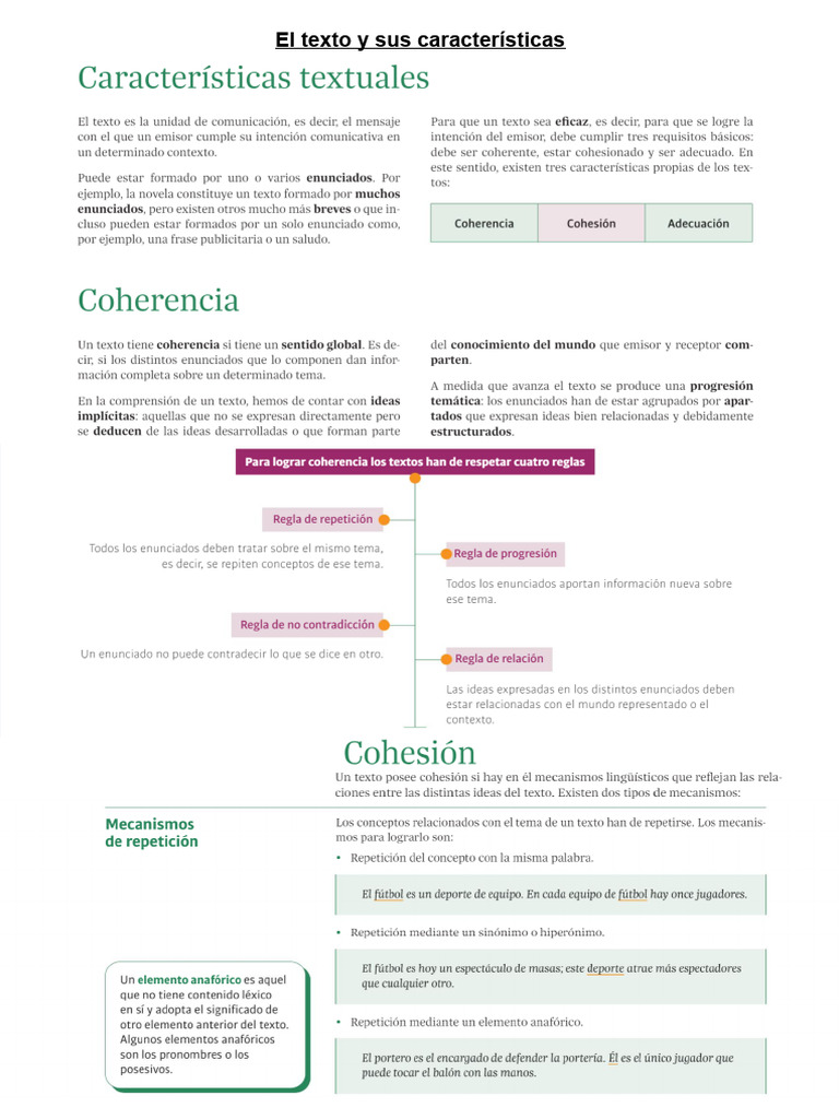 El Texto y Sus Características | PDF