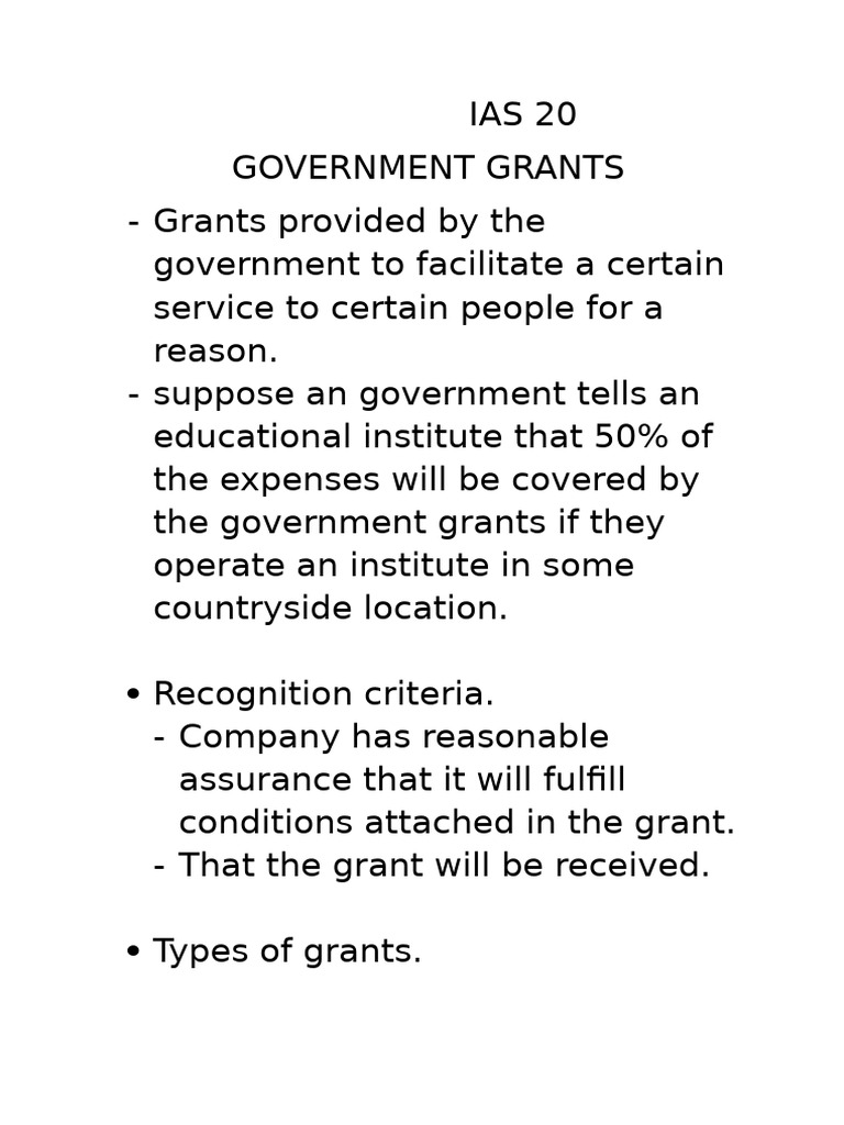 IAS 20 | PDF | Debits And Credits | Liability (Financial Accounting)