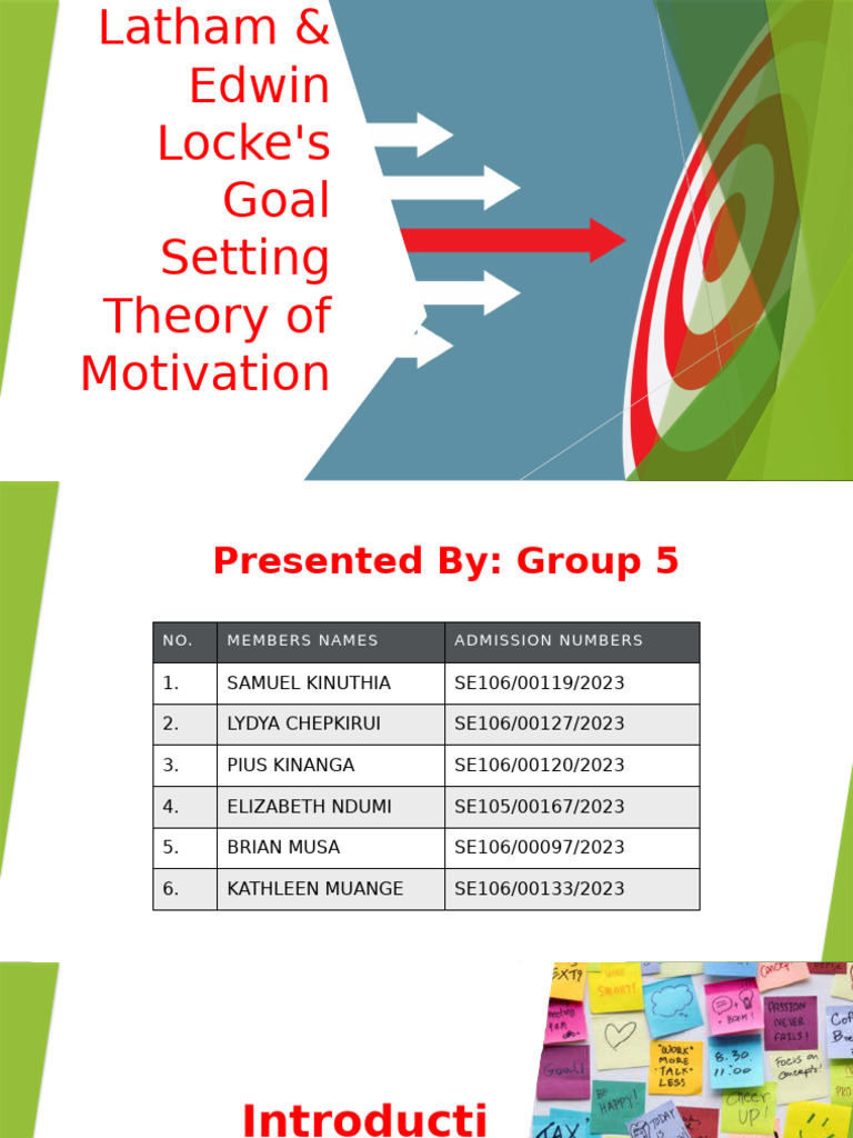 Gary Latham Edwin Lockes Goal Setting Theory | PDF | Goal Setting | Goal