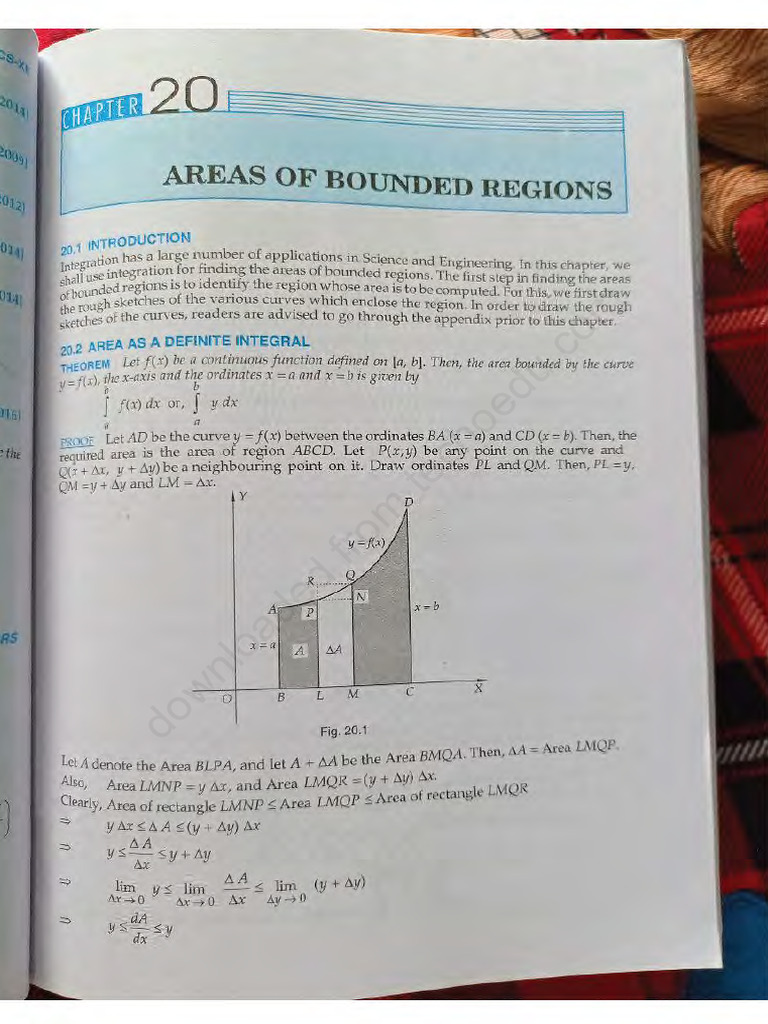 Area of Bounded Region | PDF | Mathematical Objects | Mathematical Concepts