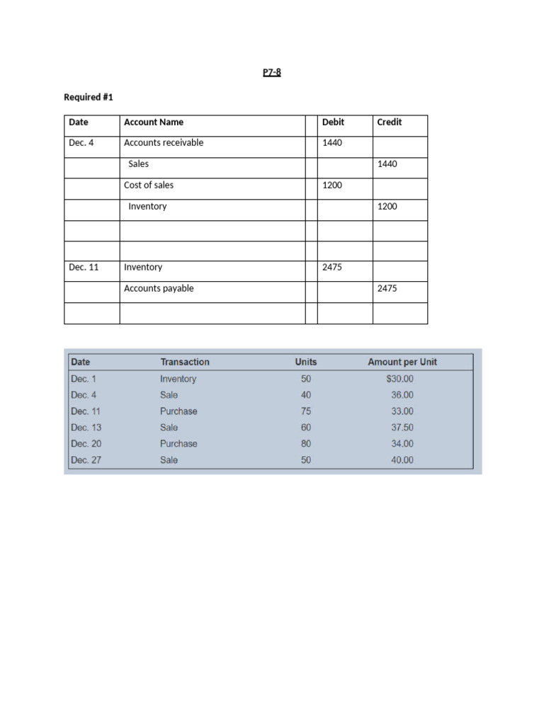 P7-8 Worksheet | PDF