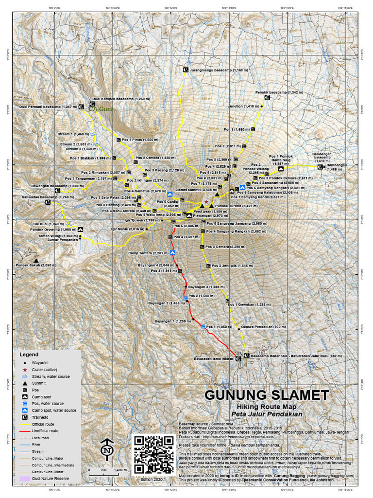 WP Contentmapspeta Jalur Pendakian Gunung Slamet PDF | PDF