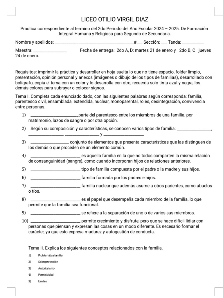 Practica de 2do Formacion Humana. | PDF