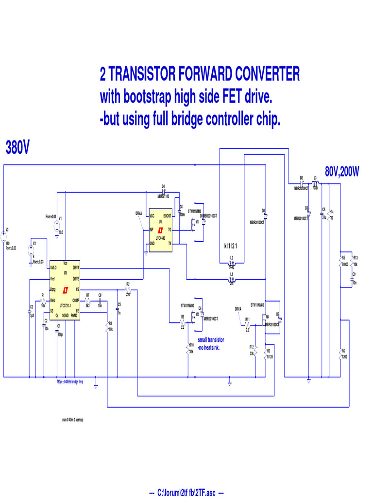 2-Transistor Forward Converter Design | PDF