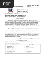 DEVOIR ANGLAIS N°1 6ème U2... | PDF