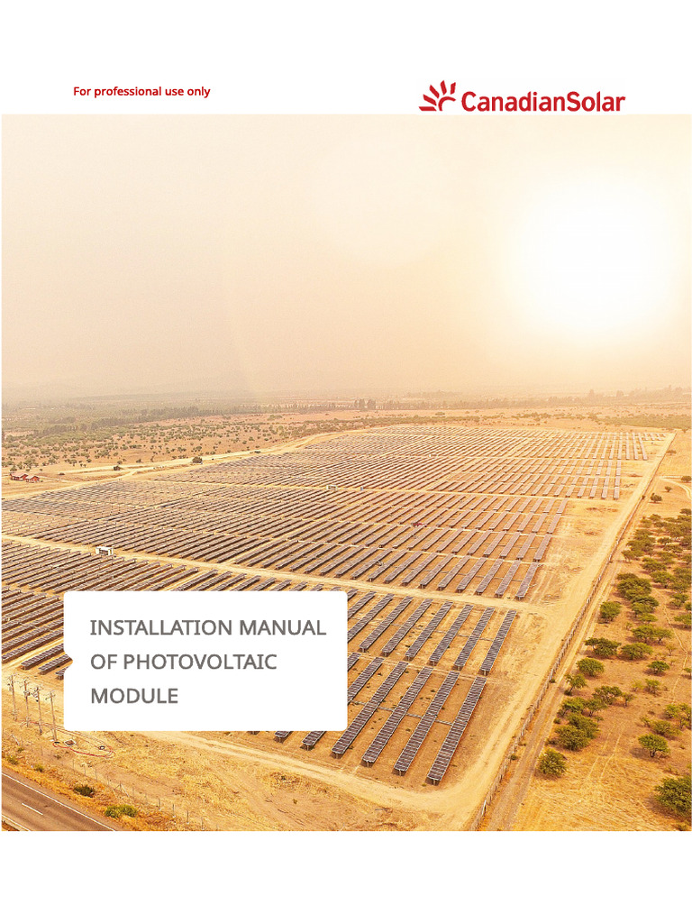 CS Installation Manual PV Modules en v2.5 en | PDF | Solar Panel ...