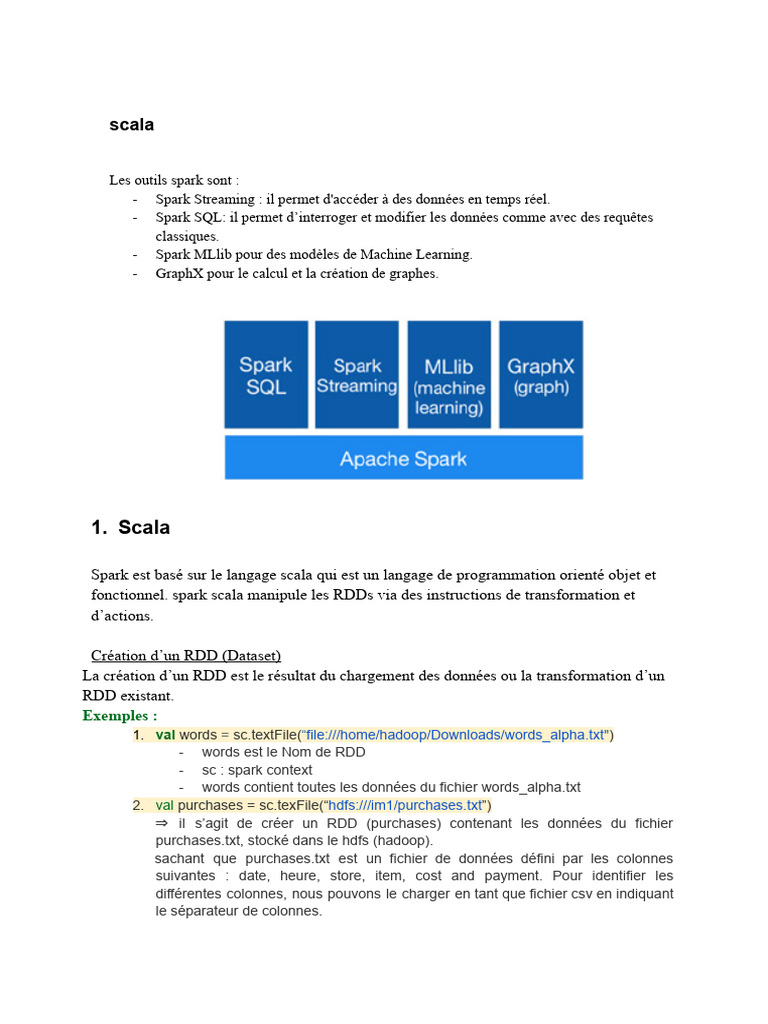 ch3-spark-scala | PDF | Apache Spark | Gestion informatique