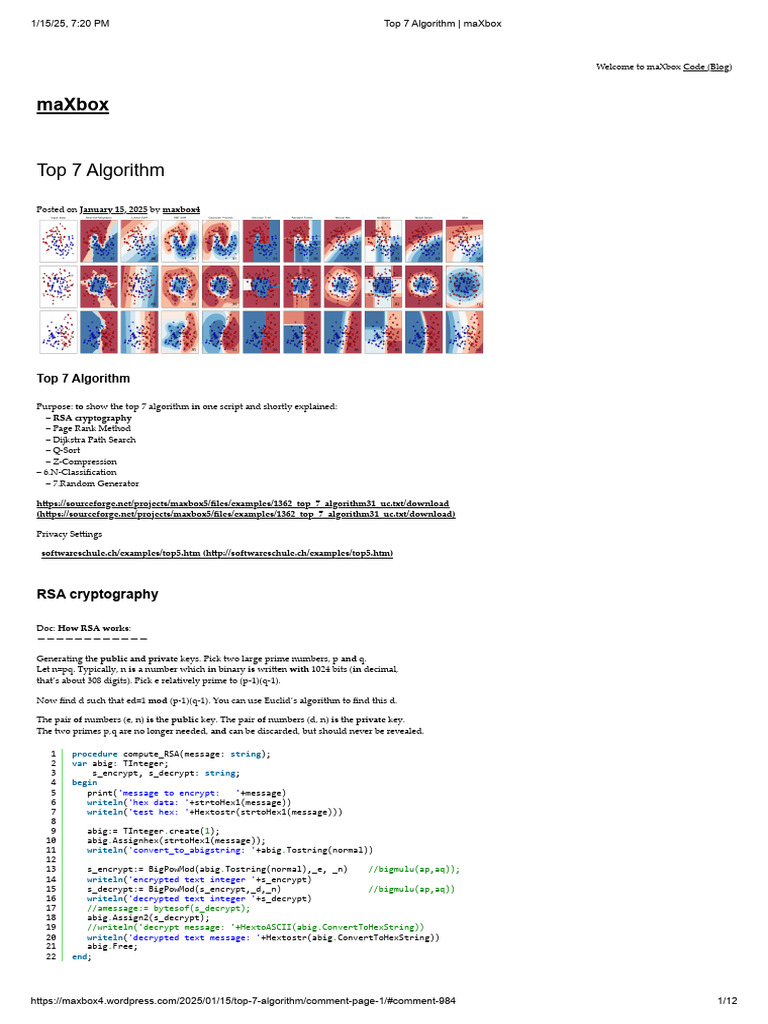 Maxbox Starter135 Top5 Algorithms | PDF | Applied Mathematics | Algorithms Maxbox Starter135 Top5 Algorithms | PDF | Applied Mathematics | Algorithms