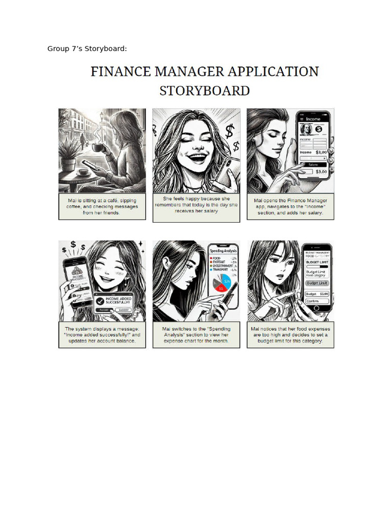 Group 7 Storyboard Overview | PDF