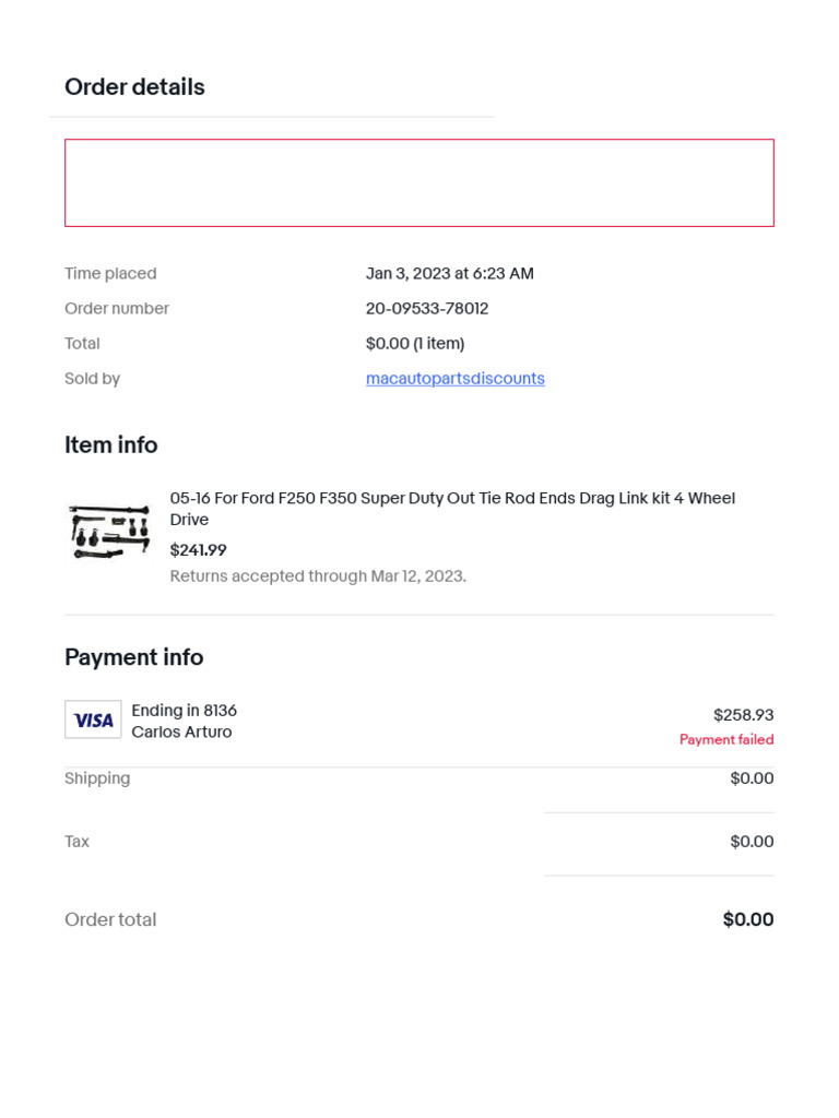 Order Details | PDF