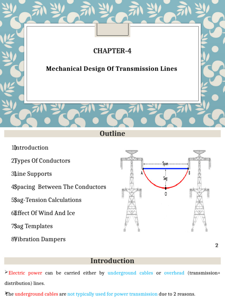 Mechanical Design of Transmission Lines | PDF | Electric Power ...