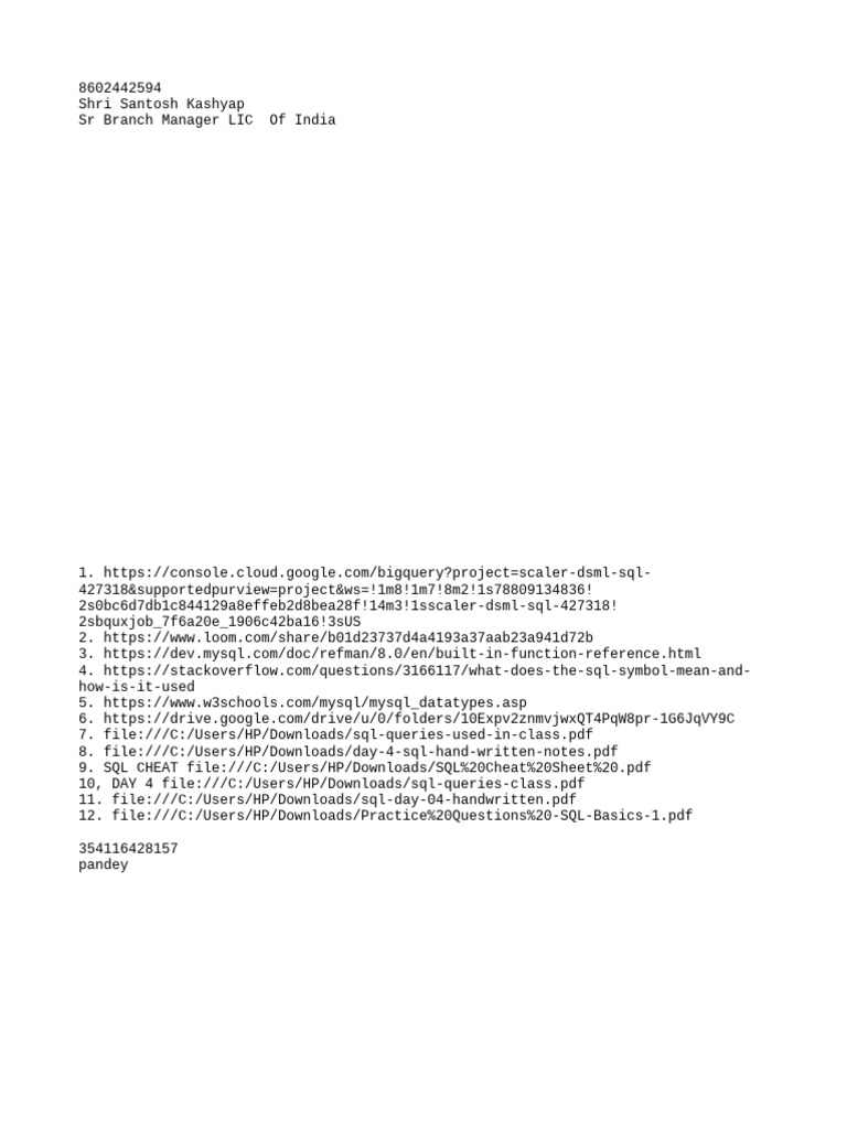 SCALLER LINKS | PDF