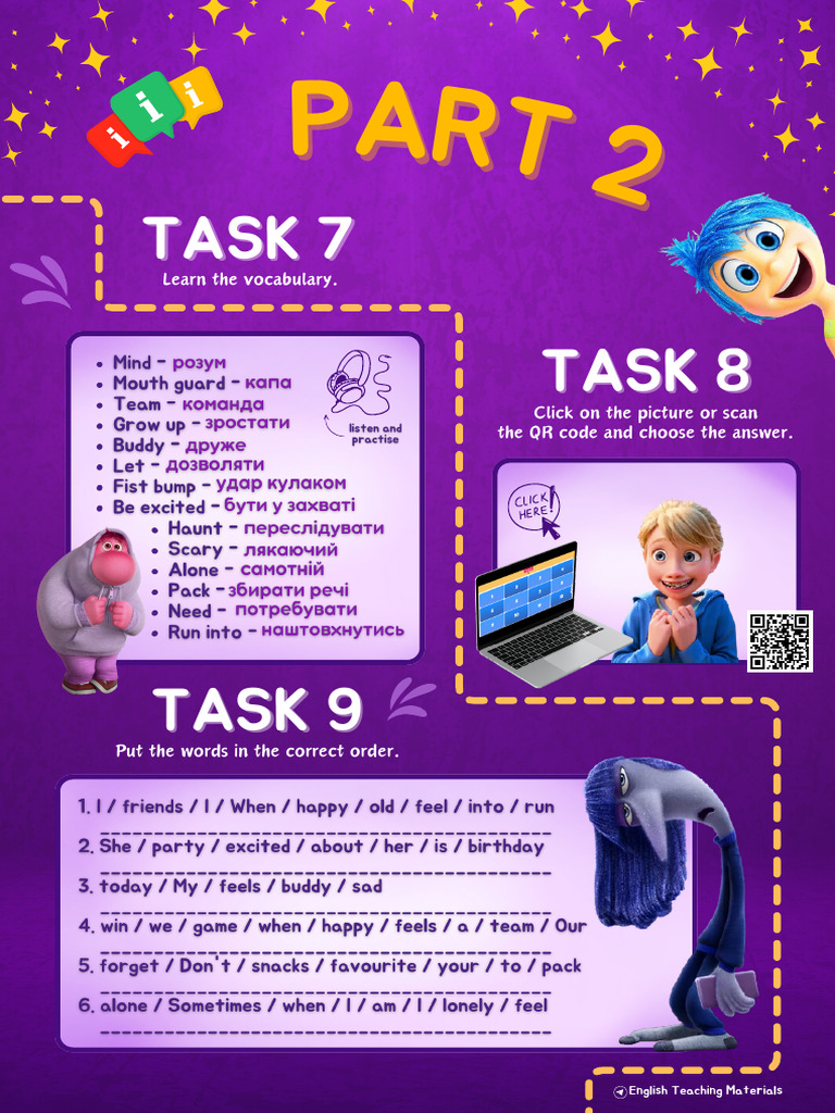 Inside Out 2 Workbook A1-A2 Рart 2 | PDF | Emotions | Psychology