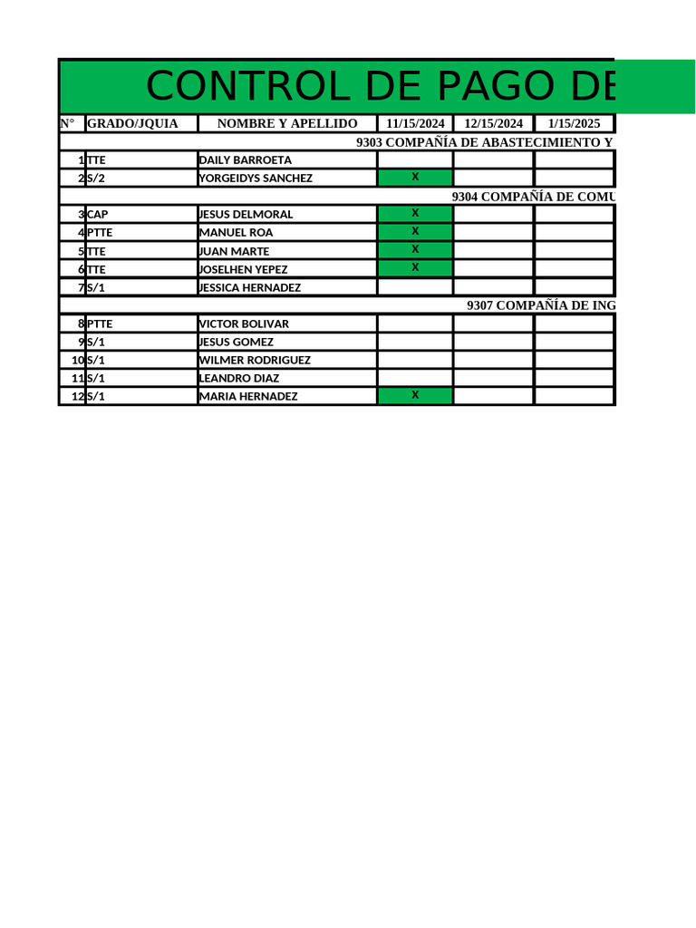 Control de Pago de Internet | PDF