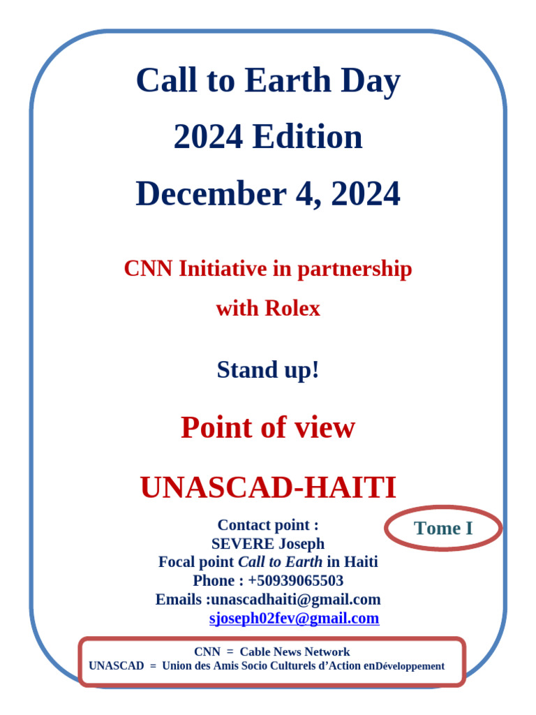 Call To Earth and UNASCAD View Point | PDF | Habitat Destruction ...