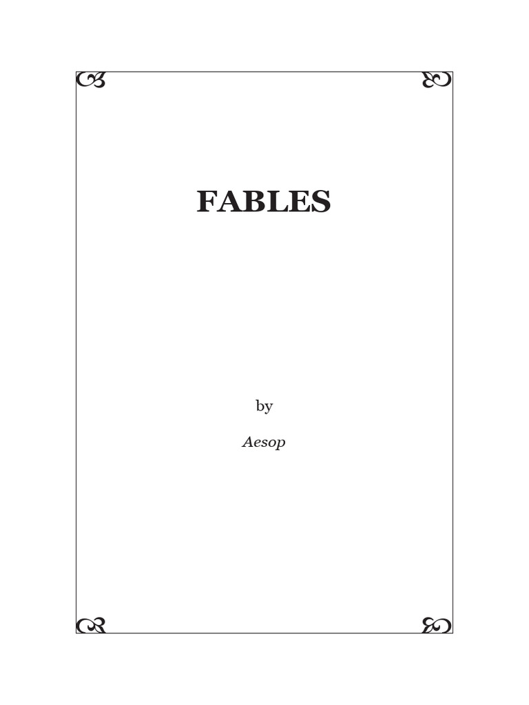 Aesop - Fables | PDF | Fable | Aesop