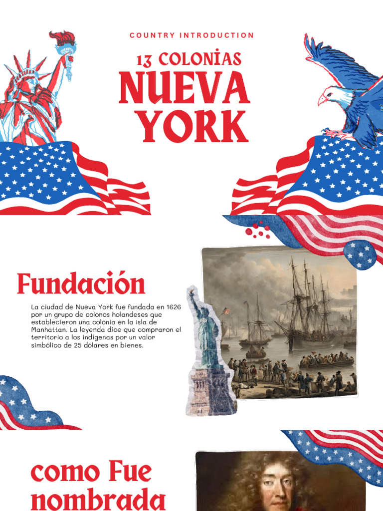 The United States of America Introduction Presentation in Blue and Red ...