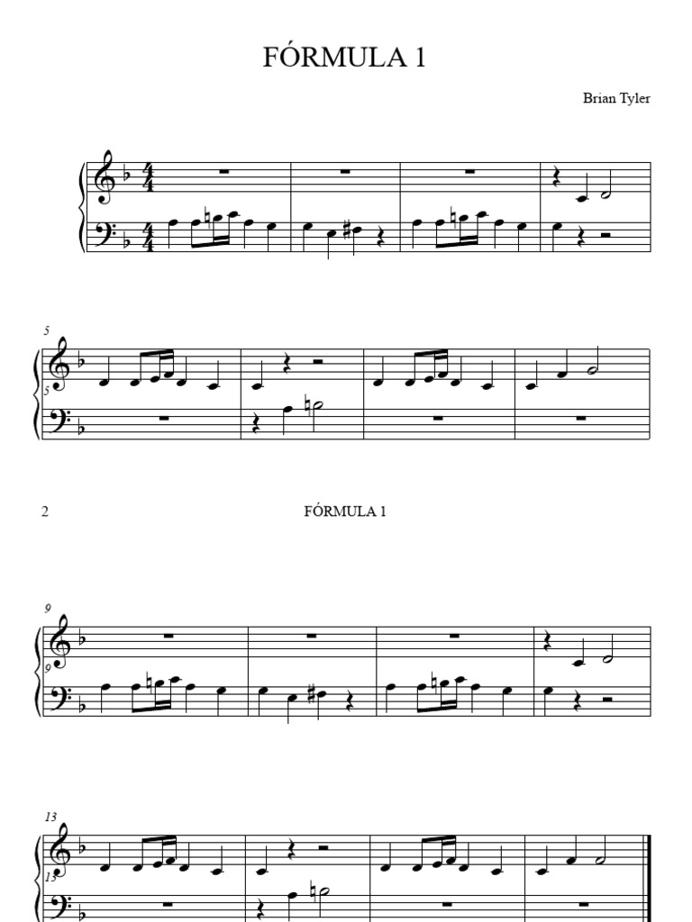 Fórmula 1: Brian Tyler's Insights | PDF