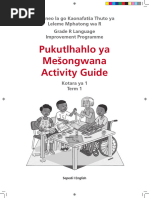 Grade R Activity-Guide-Term-3-Cover - Sepedi - Print | PDF | Learning ...