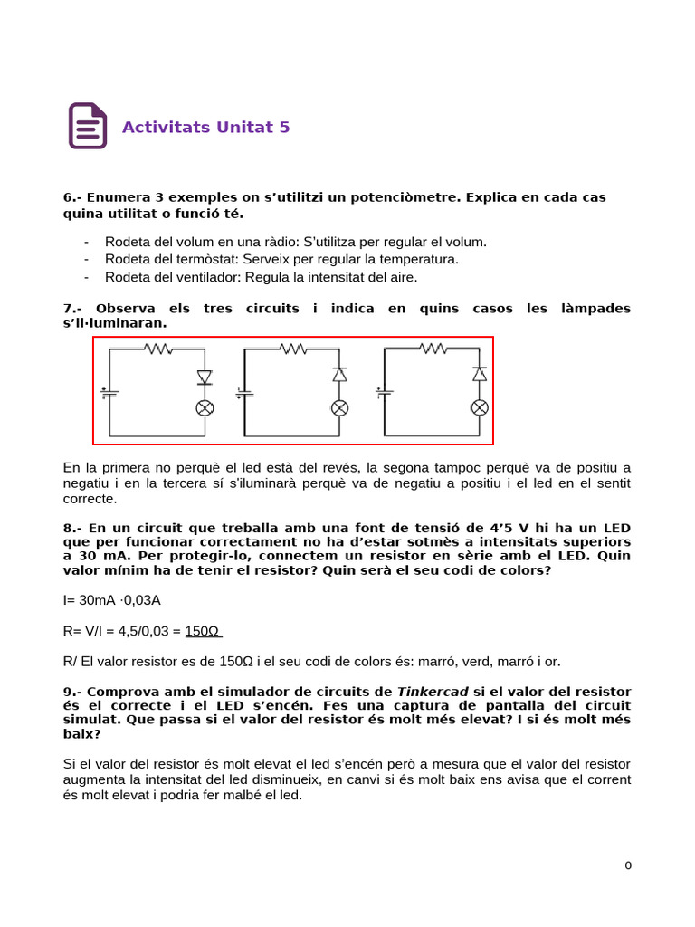 Activitats Unitat 5-2 | PDF