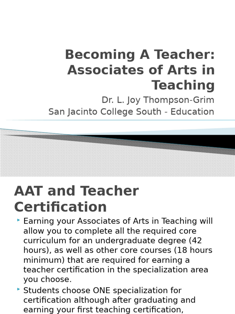AAT Teacher Certification Guide | PDF | Teachers | Middle Schools