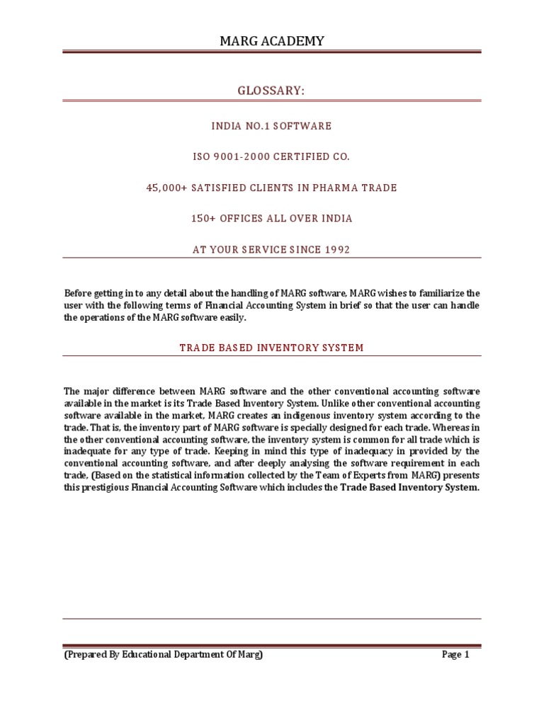 An Introduction to the Marg Accounting Software: Key Features ...