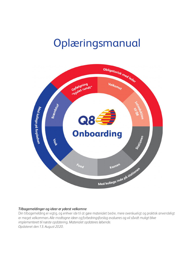 Onboarding Manual Q8 SA | PDF