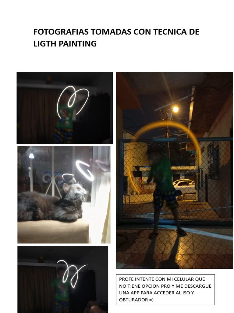 Fotografias Tomadas Con Tecnica de Ligth Painting | PDF