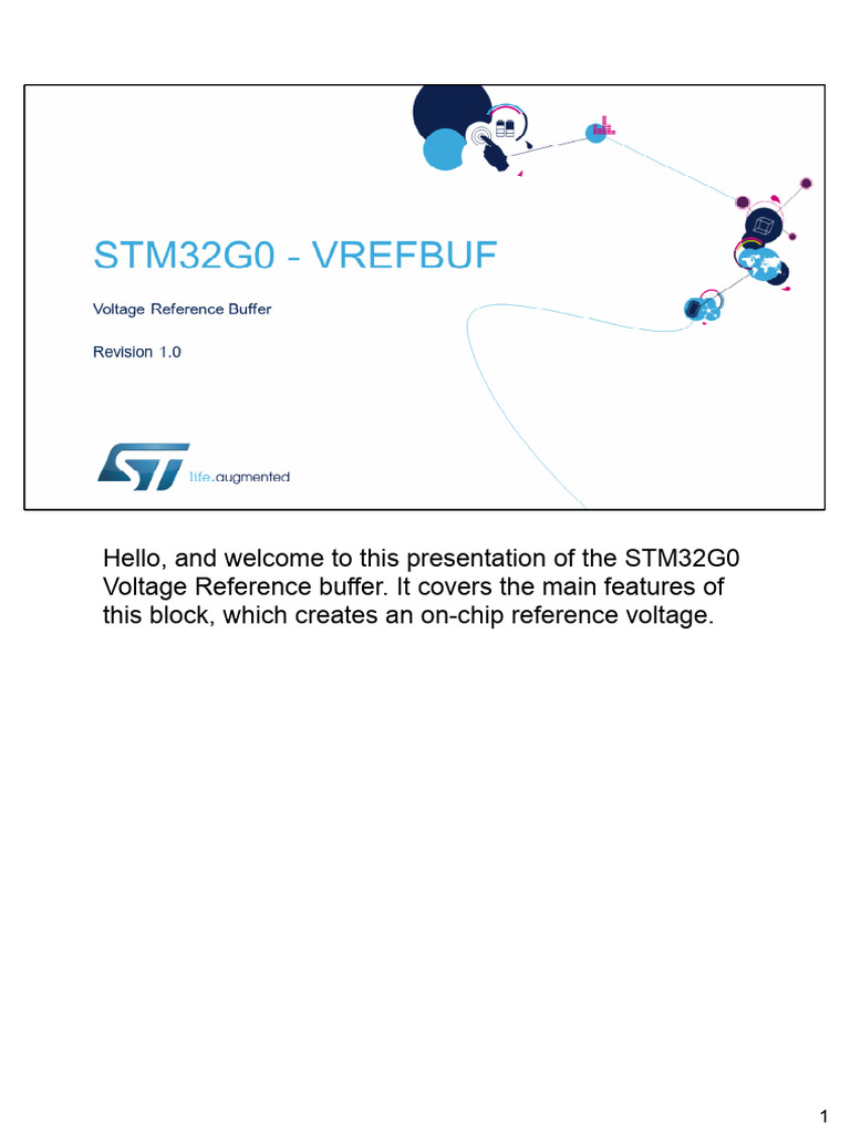 STM32G0 Analog Voltage Reference Buffer VREFBUF | PDF | Electric Power ...