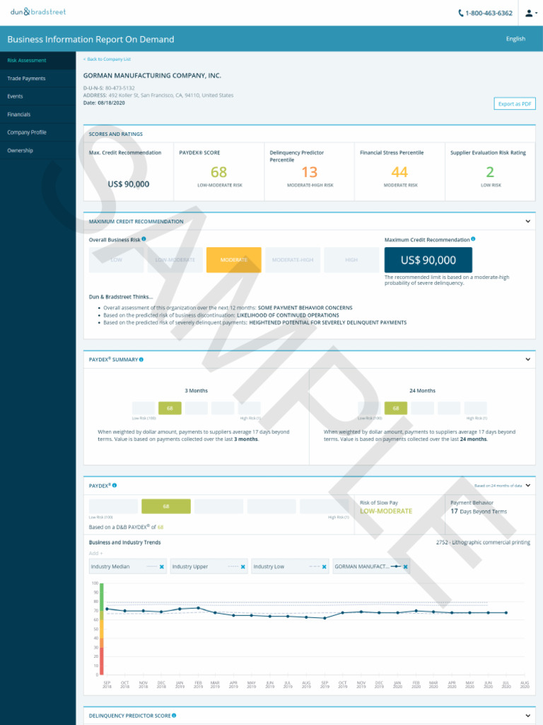 DNB BIR On Demand EN-Sample 2020 | PDF
