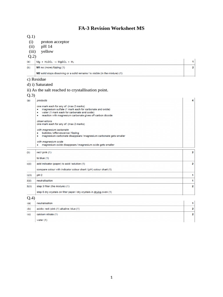 9 Worksheet MS-2 | PDF