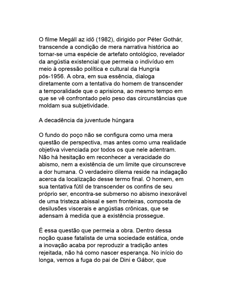 Crítica Megáll Az Idő | PDF | Moralidade | David Hume