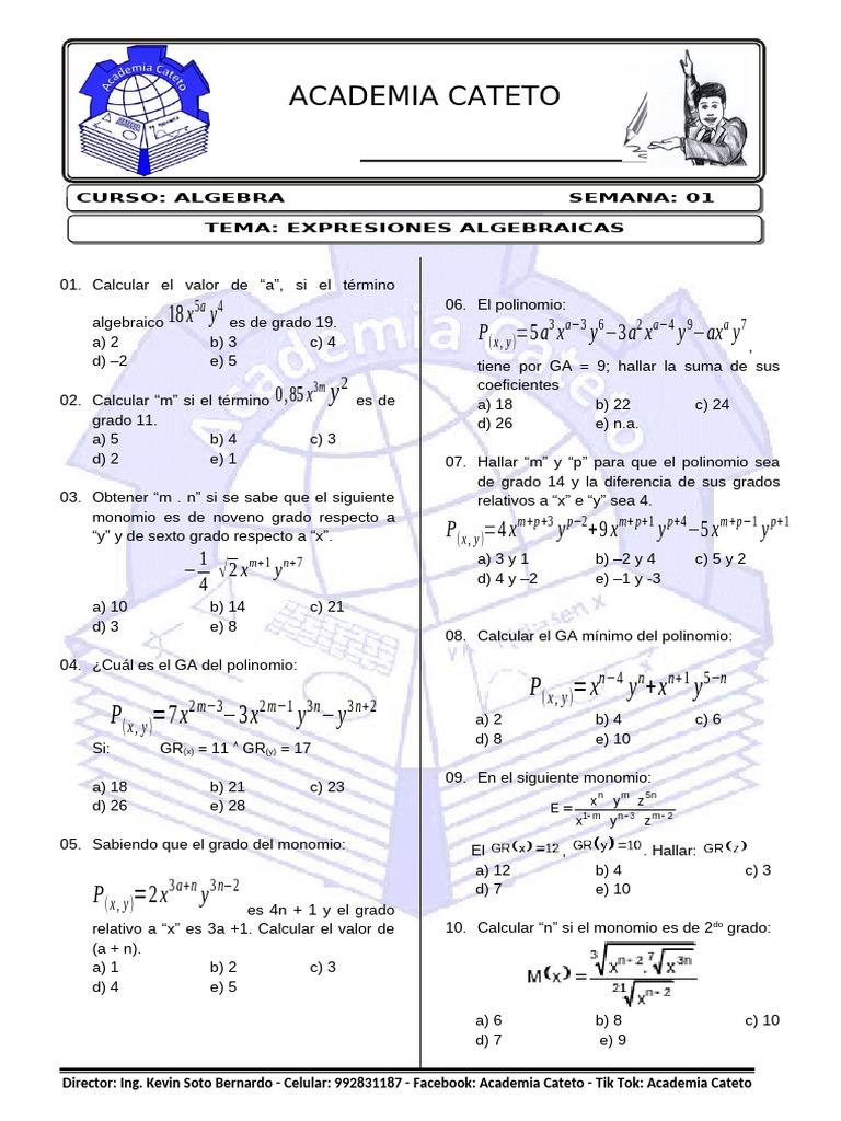 Modelo de Separata | PDF | Matemáticas | Algoritmos