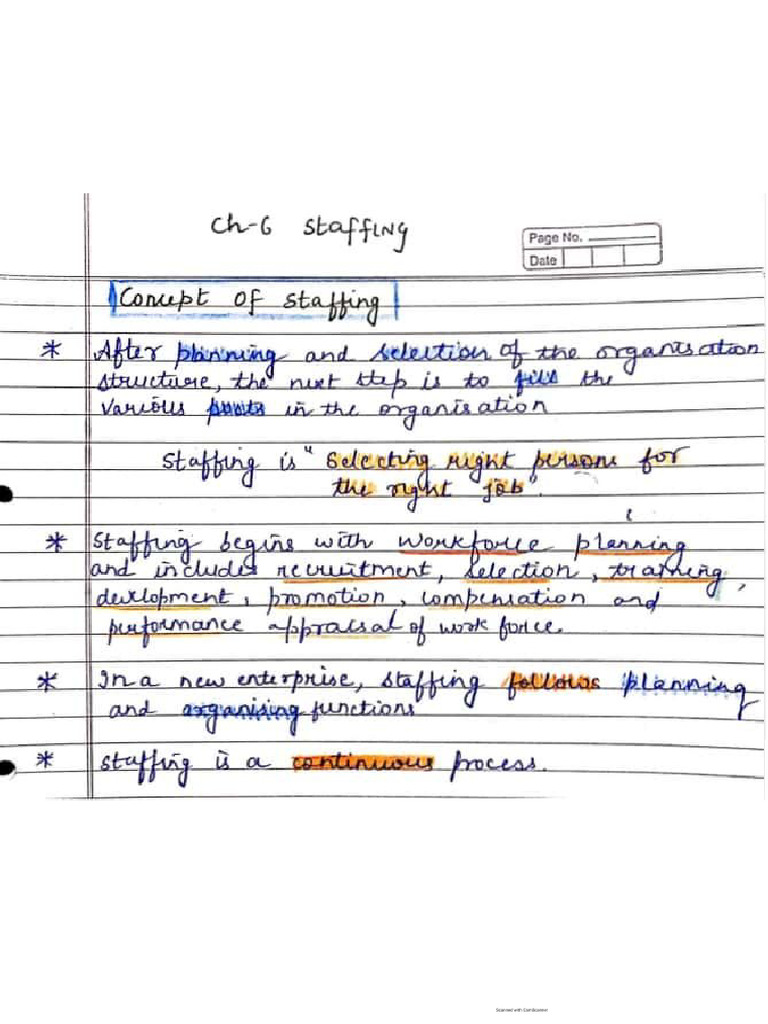 BST CH 6 Staffing | PDF