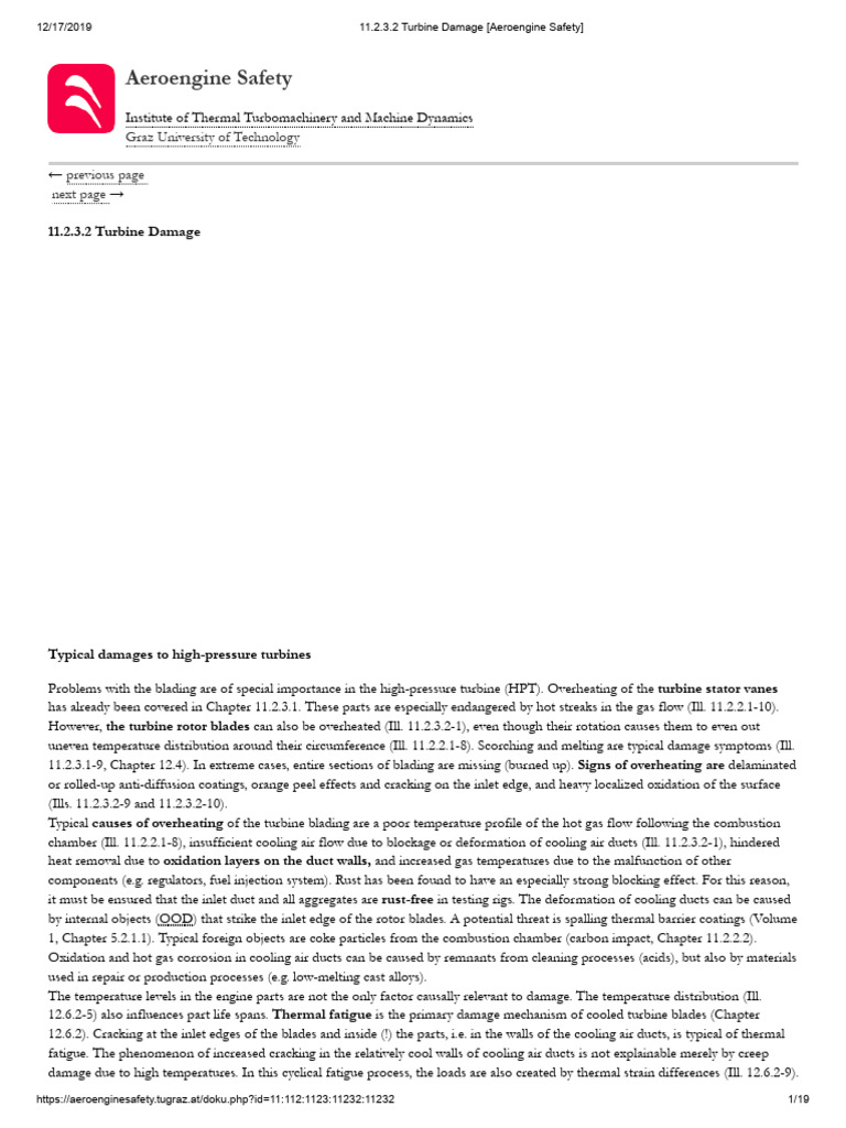 11.2.3.2 Turbine Damage (Aeroengine Safety) | PDF | Turbine | Corrosion