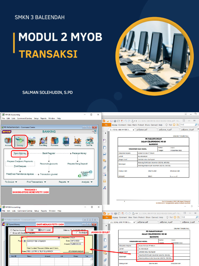 Modul 2 Myob-Pd Parahyangan-Transaksi | PDF
