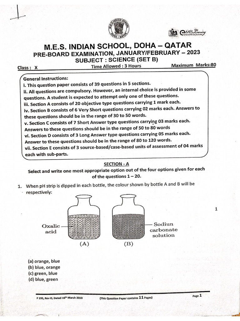 X Preboard 2023 | PDF