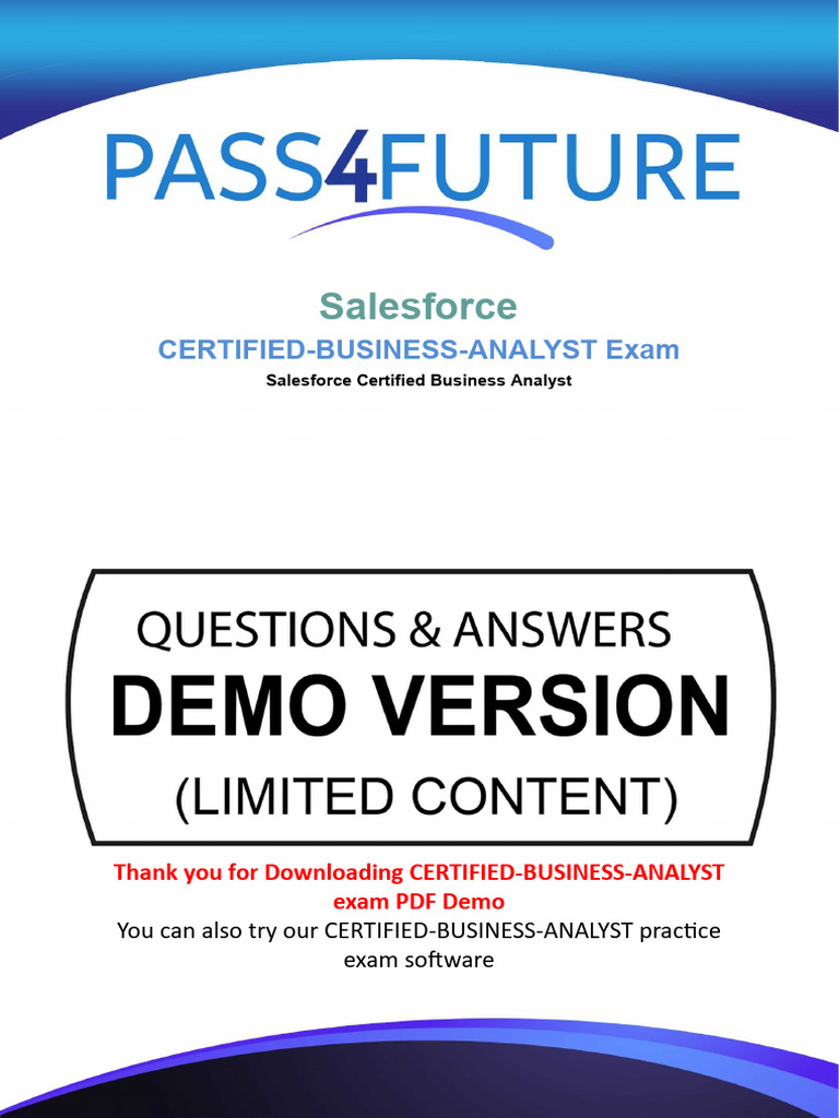 Salesforce Business Analyst Exam Q&A | PDF | Computing | Software
