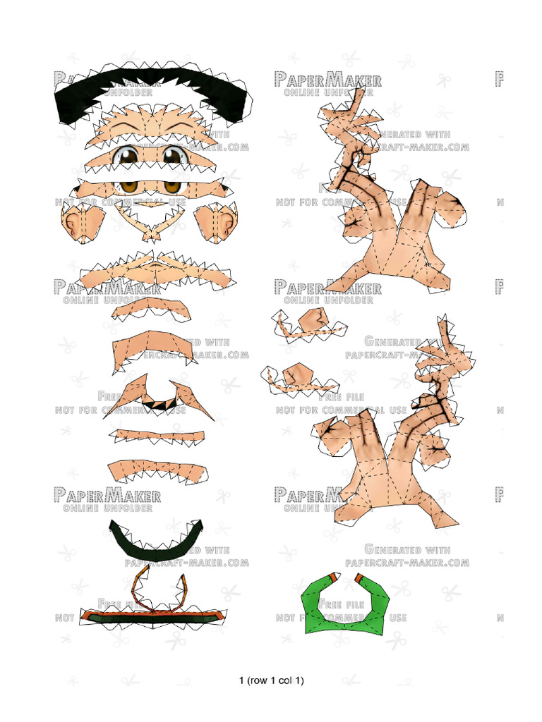 Gon Freecss Papercraft Template | PDF