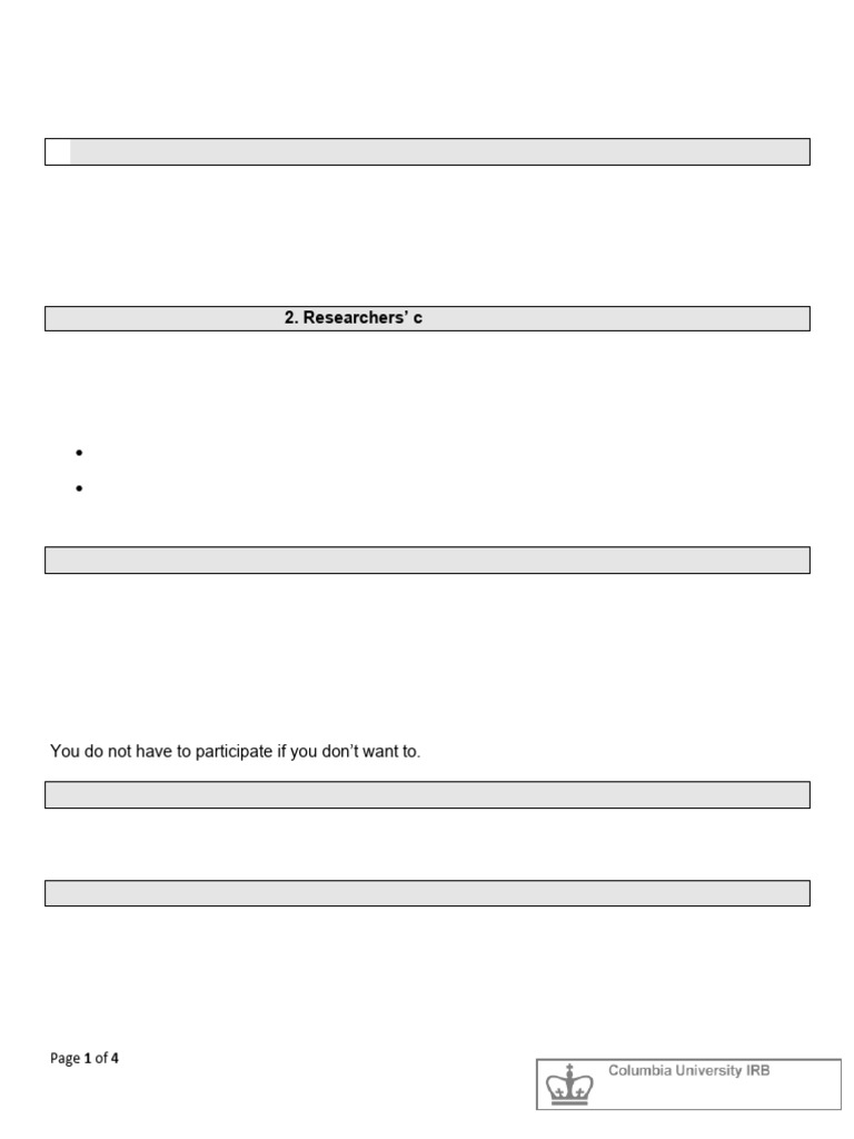 Under 21 Center Procedures Consent | PDF | Institutional Review Board | Privacy